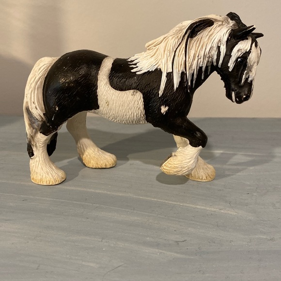 Accents | Schleich Tinker Mare Black White Horse Animal Figure | Poshmark